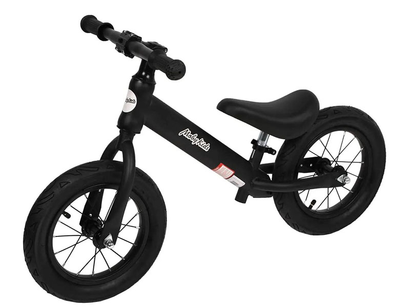 Беговел Moby Kids Run-2, кол. 12" , рама карбон, чёрный. Арт. 641498